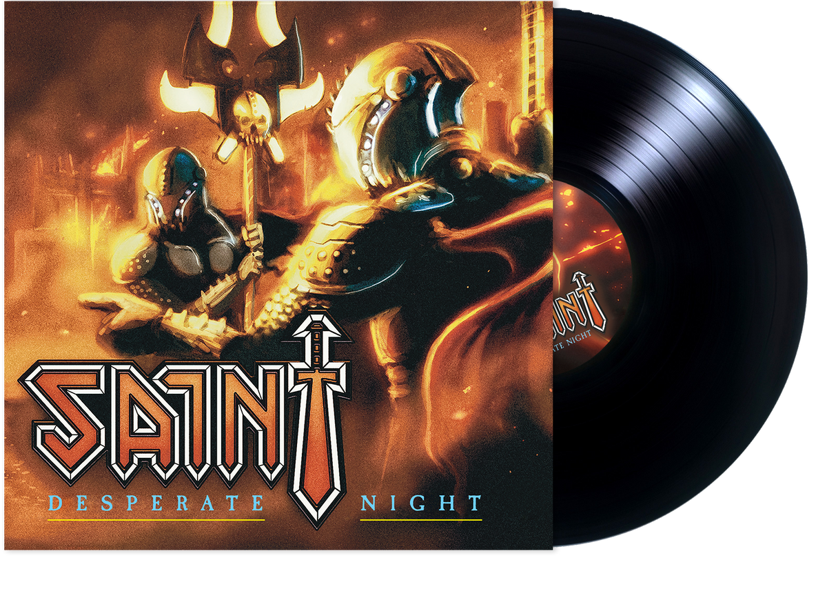 SAINT - DESPERATE NIGHT (*NEW-BLACK VINYL, 2022, Retroactive Records ...